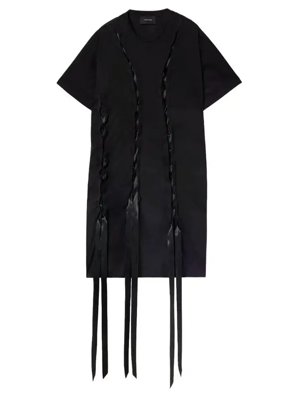 Simone Rocha Ribbon-detail T-shirt Dress - Black