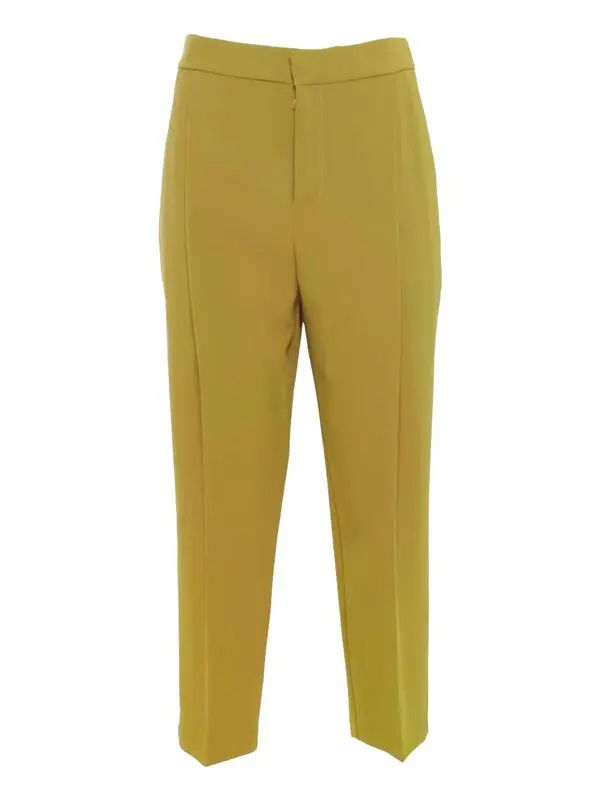 Elisabetta Franchi Pleated Tailored Trousers - Yellow