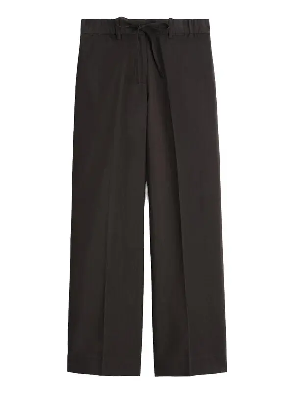 Cos Fluid Drawstring Trousers - Brown