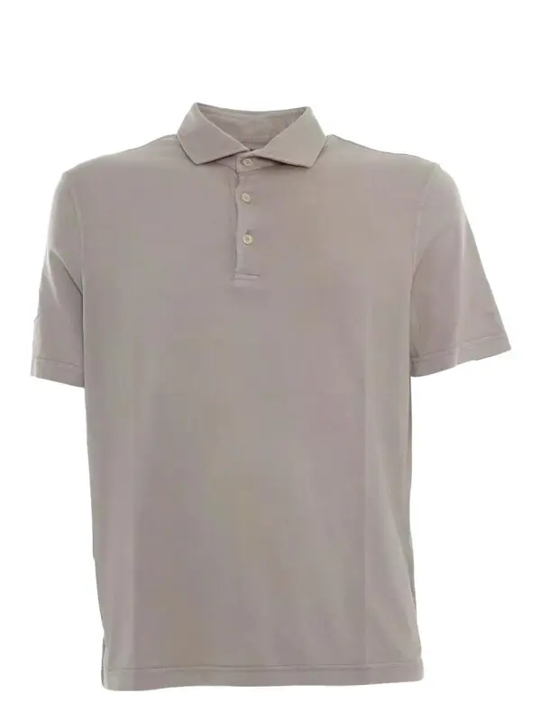 Fedeli Zero Short-sleeve Cotton Polo Shirt - Neutrals