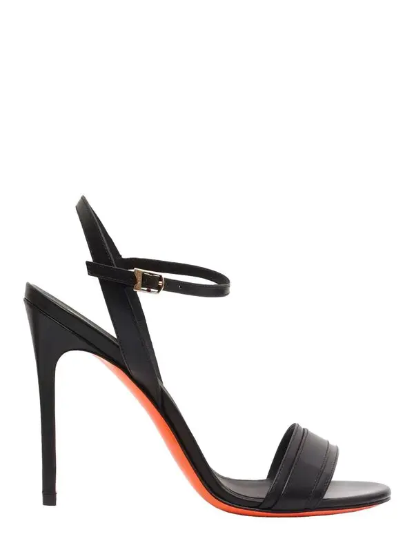 Santoni 105mm Ankle-strap Heeled Sandals - Black