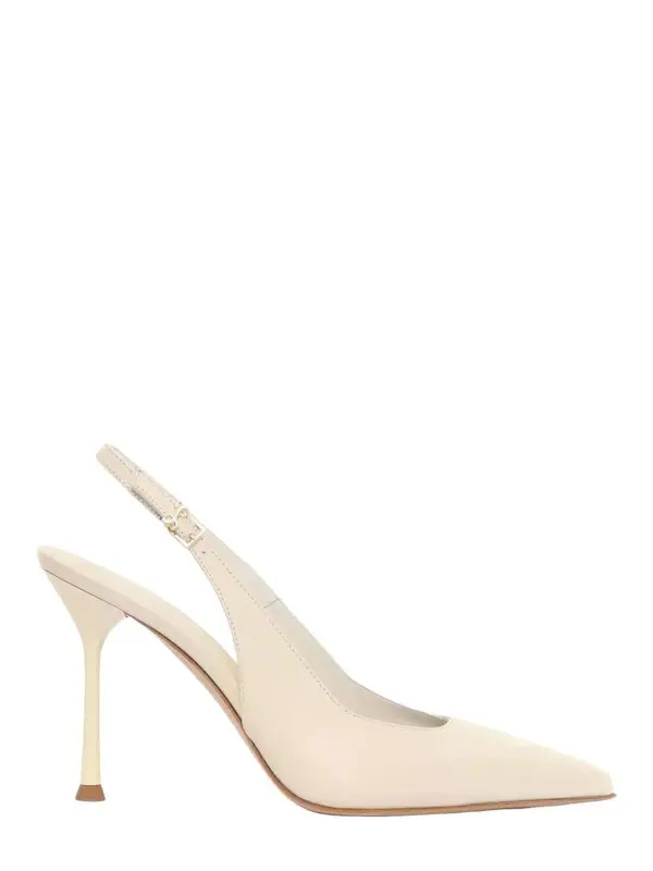 SERGIO LEVANTESI 90mm Mascia5 Slingback Pumps - Neutrals