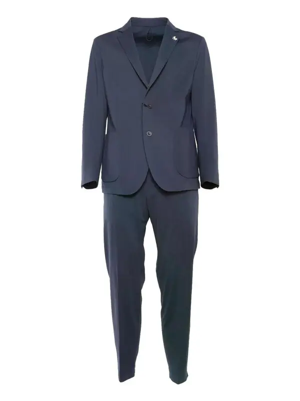 TOMBOLINI Single-breasted Drawstring Suit - Blue