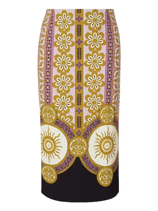 La DoubleJ Printed Pencil Skirt - Multicoloured