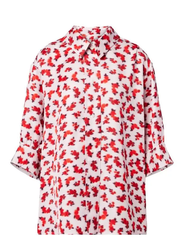 JIL SANDER Printed Viscose Shirt - Multicoloured