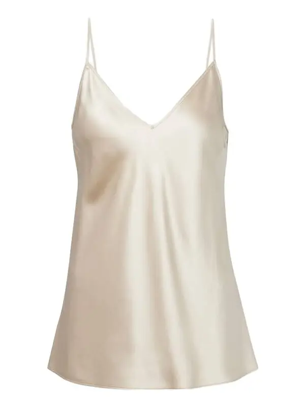JOSEPH Clea Silk Satin Camisole - Beige