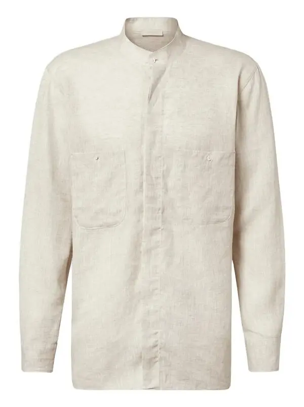 SAMAN AMEL Linen Shirt - Beige