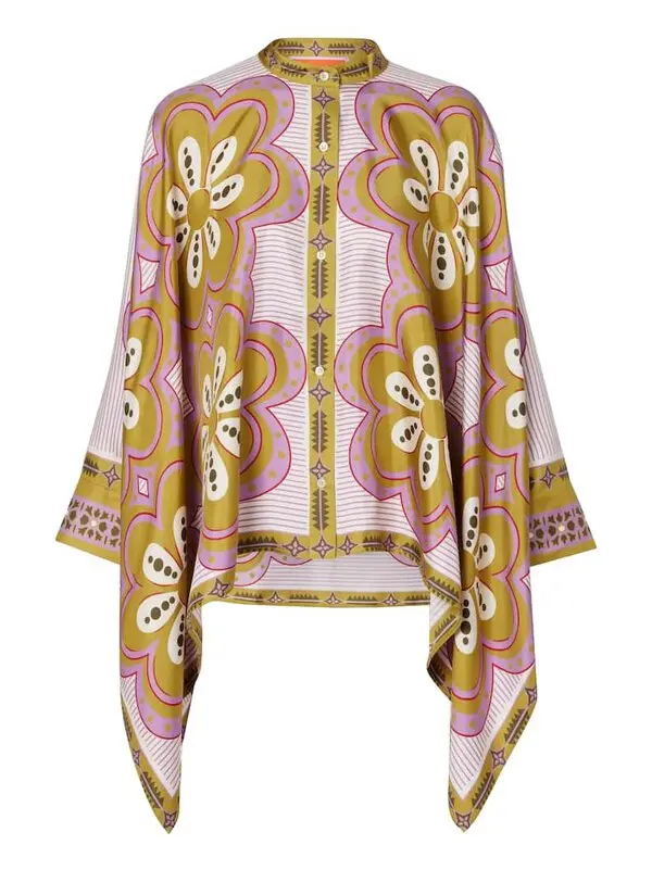 La DoubleJ Foulard Printed Silk Twill Shirt - Multicoloured
