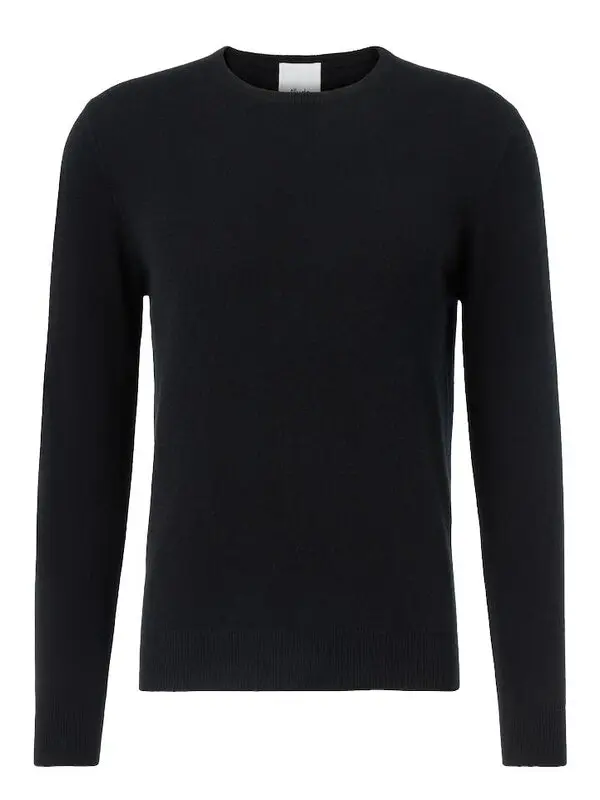 ALLUDE Cashmere Crewneck Sweater - Black