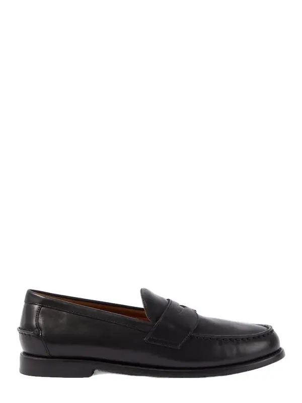 Polo Ralph Lauren Alston Leather Penny Loafers - Black