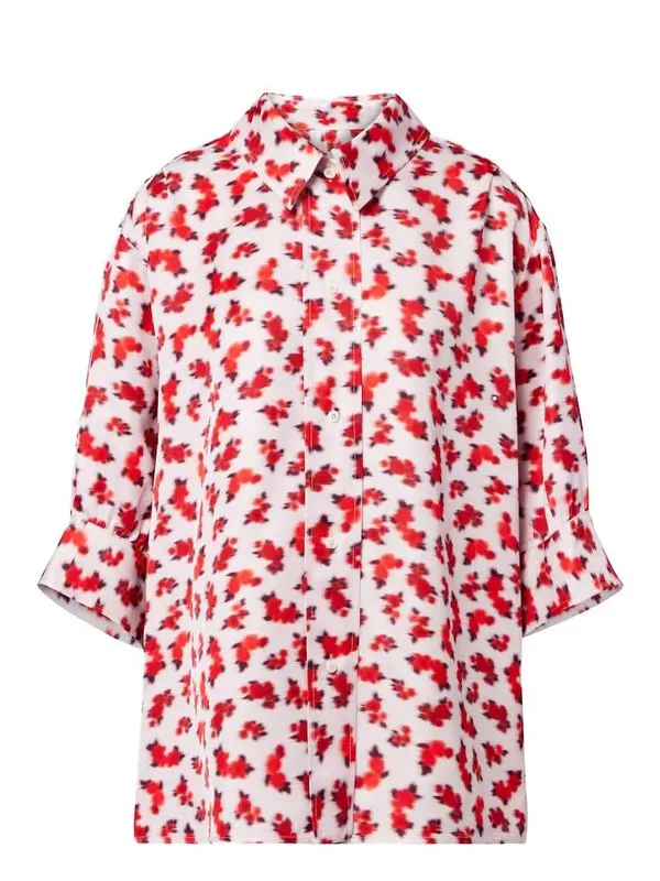 JIL SANDER Printed Viscose Shirt - Multicoloured