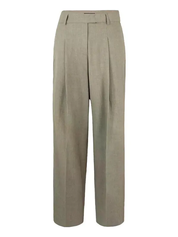Liu Jo Pleated Trousers With Pockets - Green