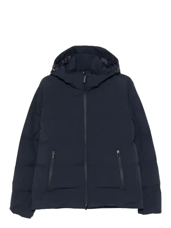 Paul & Shark Typhoon Hooded Quilted Jacket - Blue
