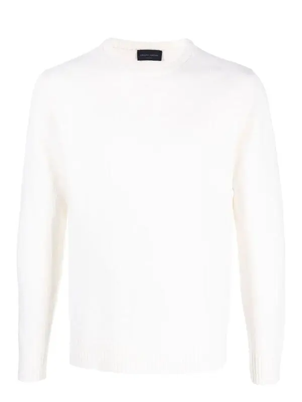 ROBERTO COLLINA Crew-neck Sweater - White