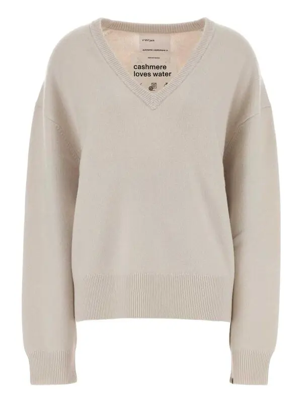 EXTREME CASHMERE X Stretch Cashmere Blend Jack Sweater - Beige O Tan