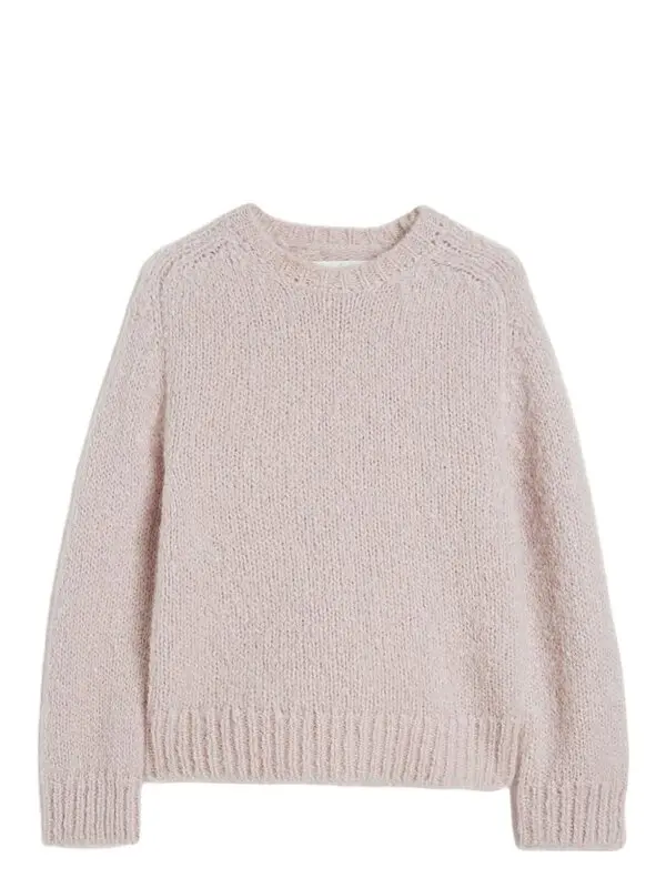 JIL SANDER Wool Crewneck Jumper - Pink