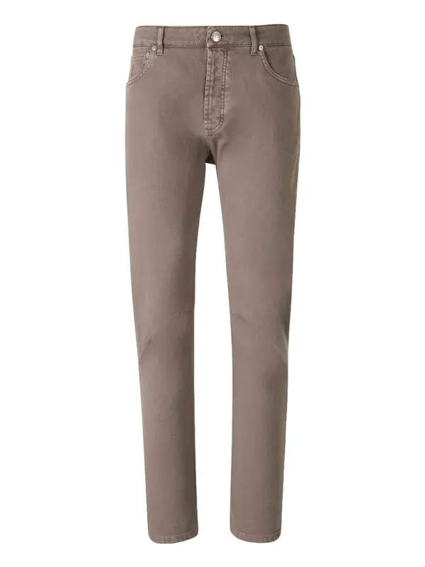 Brunello Cucinelli Straight Cotton Jeans - Brown