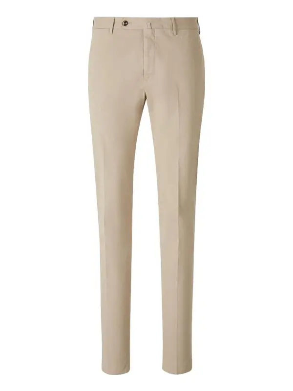 PT TORINO Straight Chino Trousers - Beige