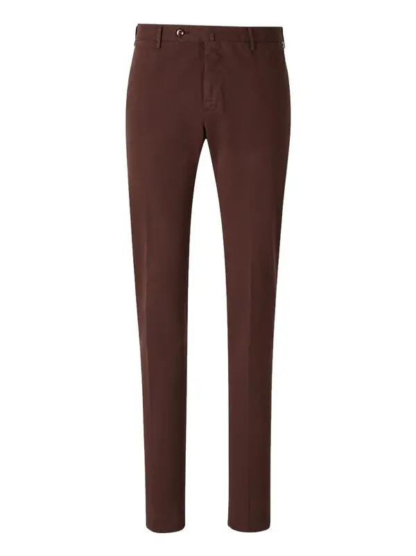 PT TORINO Straight Chino Trousers - Red