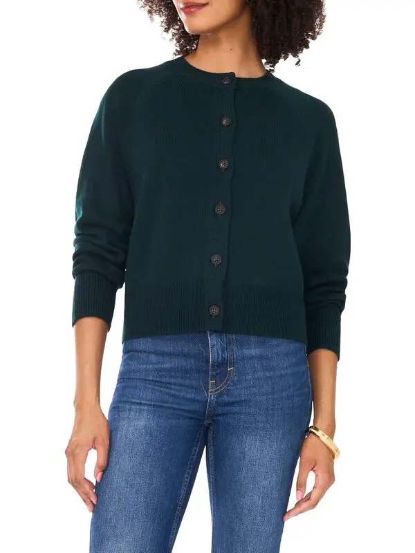 Vince Camuto Raglan Sleeve Cardigan - Forest Night