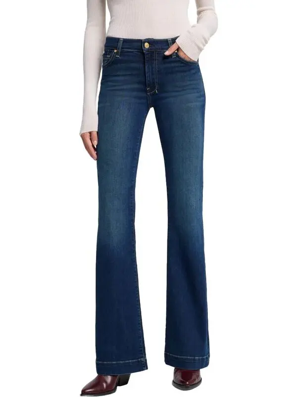 7 For All Mankind Dojo Mid-rise Flare Jeans - Authentic Fate