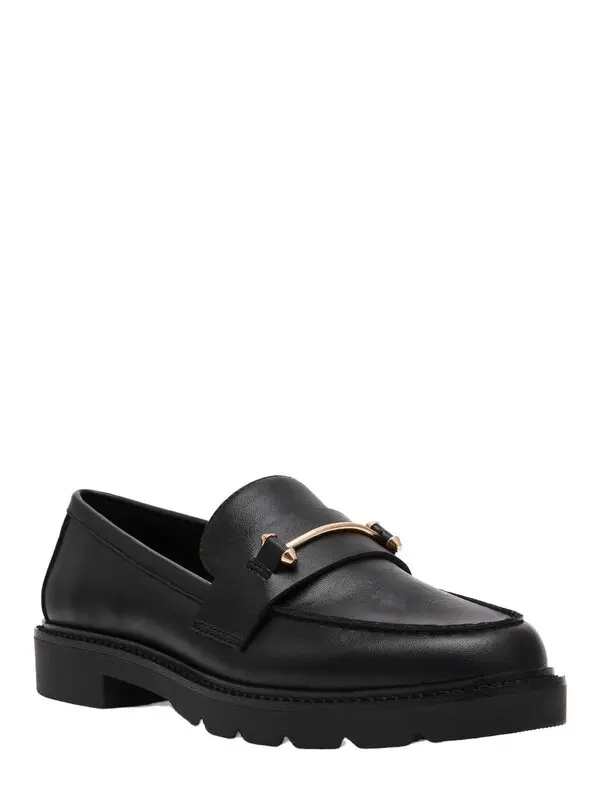 Anne Klein Emme Bit Loafer - Black Smooth