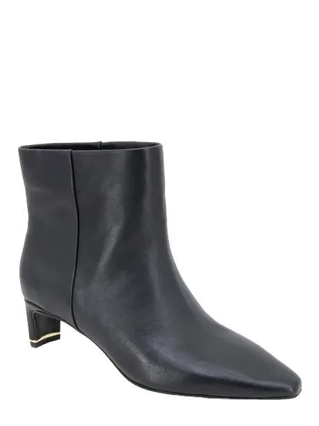 KENNETH COLE Miranda Pointed Toe Boots - Black Leather