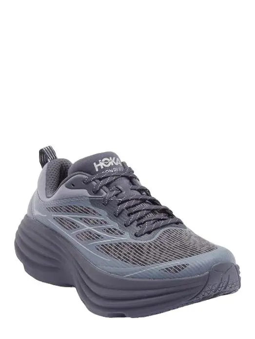 Hoka Bondi Caged Sneaker - Charcoal Grey/grey Skies