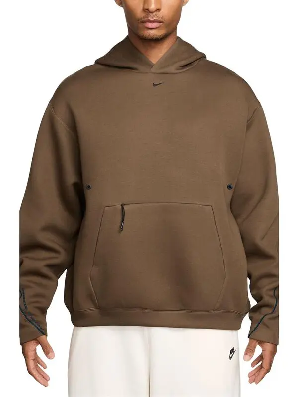 Nike Oversized Hoodie - Mosswood Brown/black