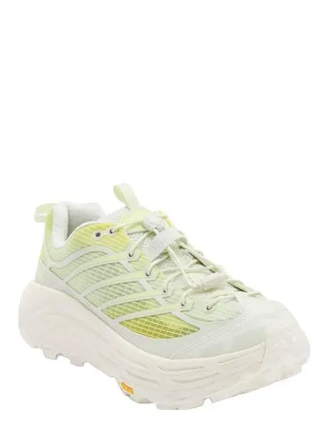 HOKA Mafate Three2 Grid Sneakers - Truffle Salt/lemon