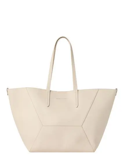 Brunello Cucinelli Calfskin Bc Duo Bag - Ivory