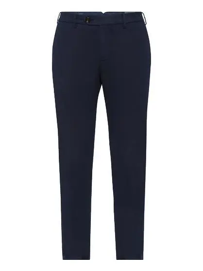 Brunello Cucinelli Gabardine Garment Dyed Trousers - Navy Blue