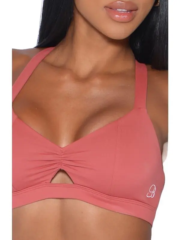 BOMBSHELL SPORTSWEAR Sweetheart Sports Bra - Terracotta