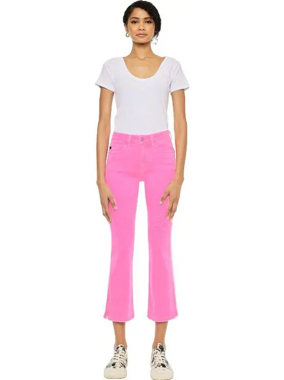 KANCAN Bristol High-rise Kick Flare Jeans - Pink