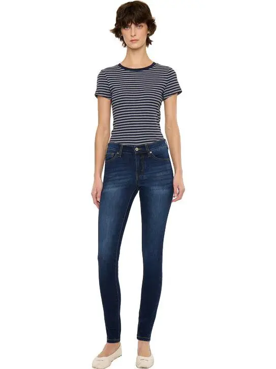 KANCAN Madison Essentials Mid Rise Super Skinny - Dark Wash