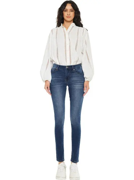 KANCAN Madison Essentials Mid Rise Super Skinny - Medium Wash
