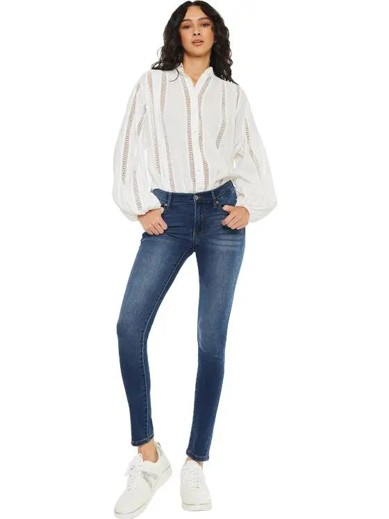 KANCAN Madison Essentials Mid Rise Super Skinny - Medium Wash