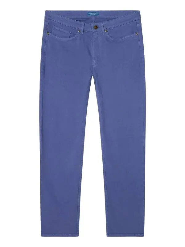 Robert Talbott Hudson Comfort Stretch 5 Pocket Pant - Pacific Blue