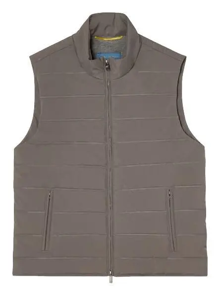 Robert Talbott Driver Quilted Vest - Gray