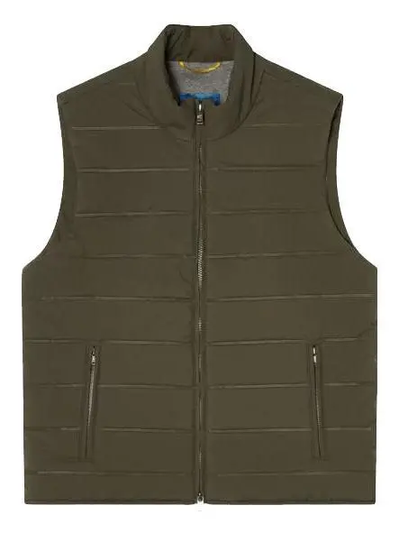Robert Talbott Driver Quilted Vest - Sage Green