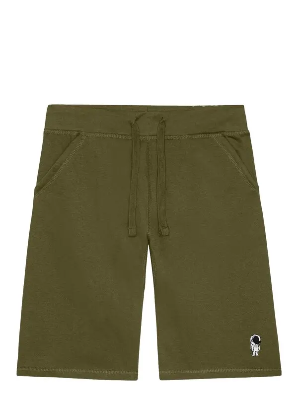 DALIX Relaxed Fit Fleece Short - Mil Green