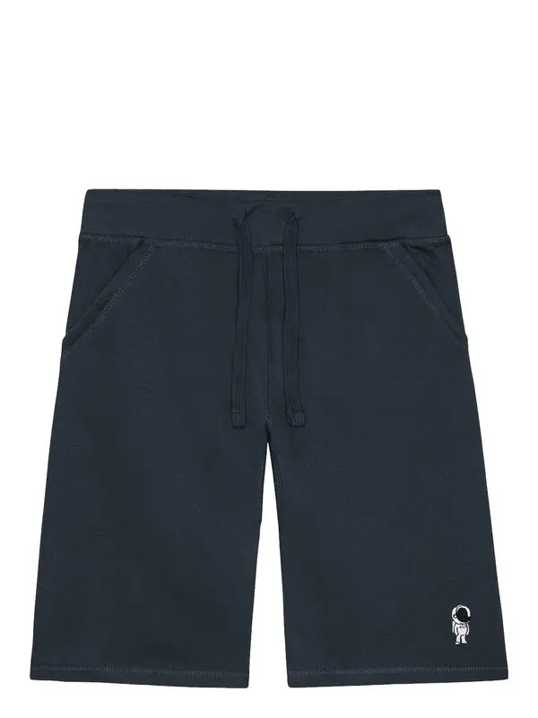 DALIX Astronaut Midweight Fleece Shorts - Navy Blue