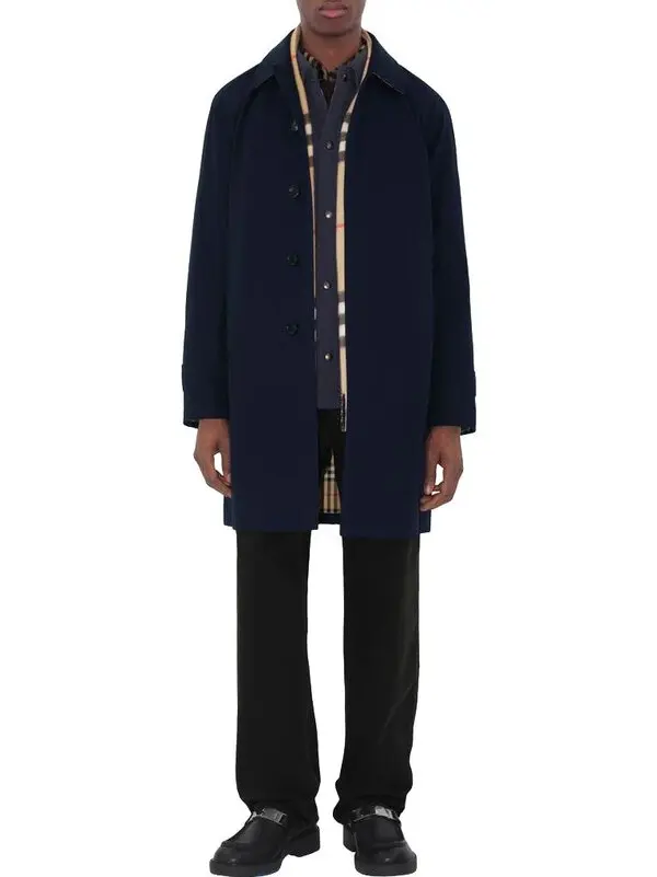 Burberry Mid-length Camden Heritage Car Coat - Coal Blue