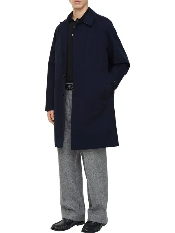 Burberry Mid-length Camden Heritage Car Coat - Coal Blue