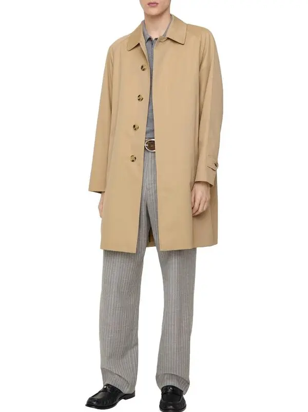 Burberry Mid-length Camden Heritage Car Coat - Honey Beige