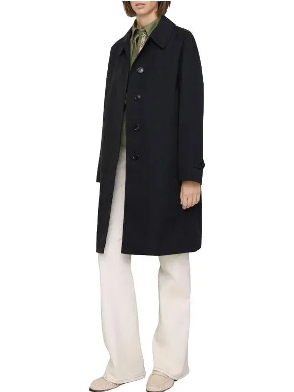 Burberry Mid-length Camden Heritage Car Coat - Black