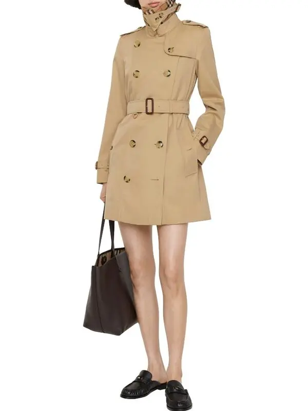 Burberry Short Chelsea Heritage Trench Coat - Honey Beige