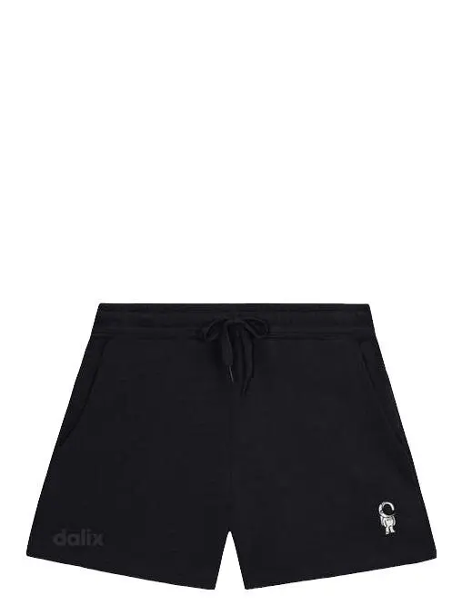 DALIX Astronaut Midweight Fleece Shorts - Black