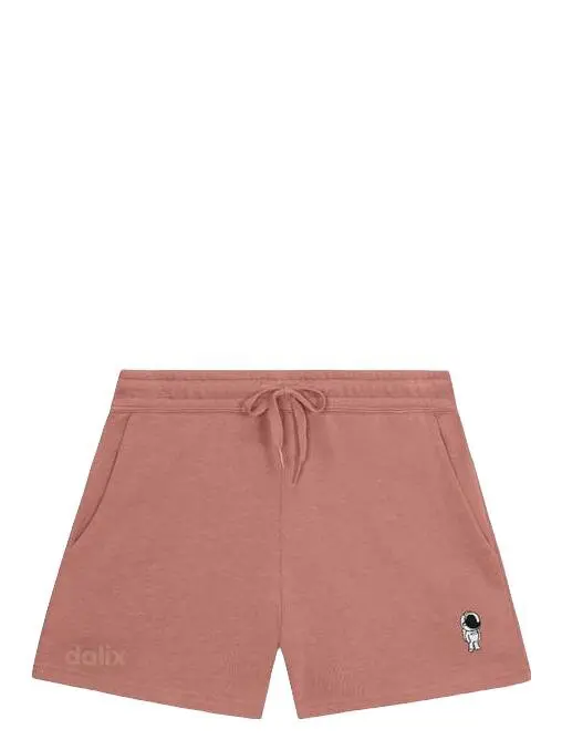 DALIX Astronaut Midweight Fleece Shorts - Dusty Rose