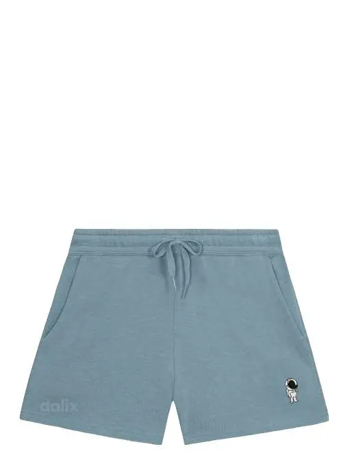DALIX Astronaut Midweight Fleece Shorts - Misty Blue